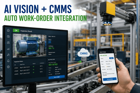 AI Vision + CMMS Auto Work-Order Integration