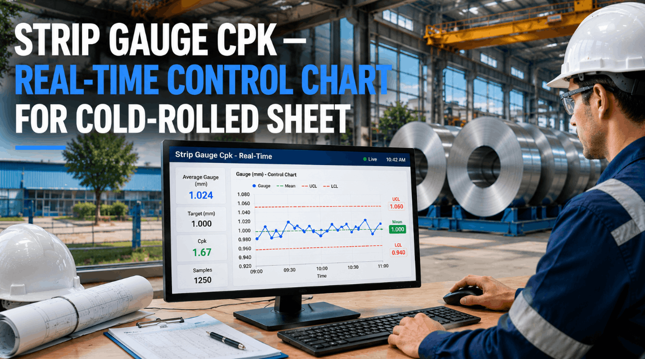 Strip Gauge Cpk — Real-Time Control Chart for Cold-Rolled Sheet