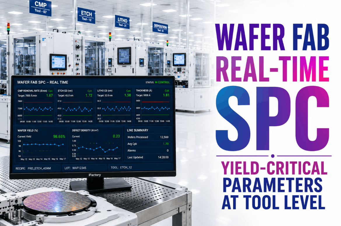 Wafer Fab Real-Time SPC — Yield-Critical Parameters at Tool Level