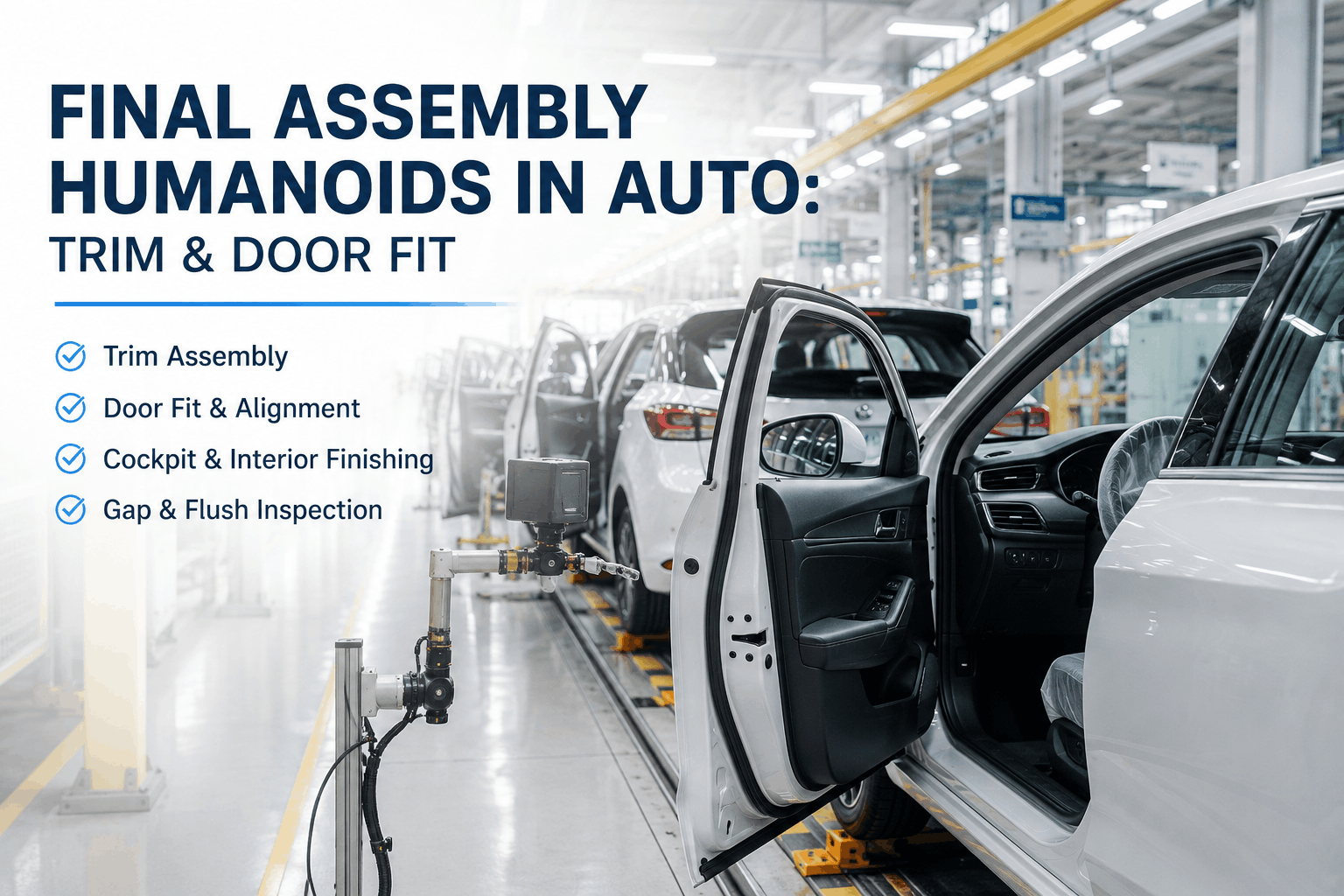 Final Assembly Humanoids in Auto: Trim & Door Fit