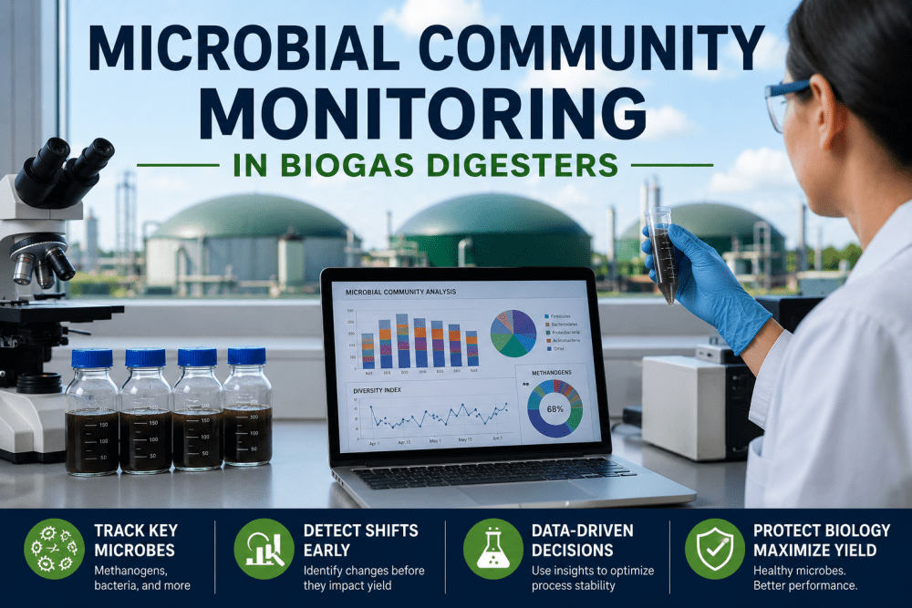 Microbial Community Monitoring in Biogas Digesters
