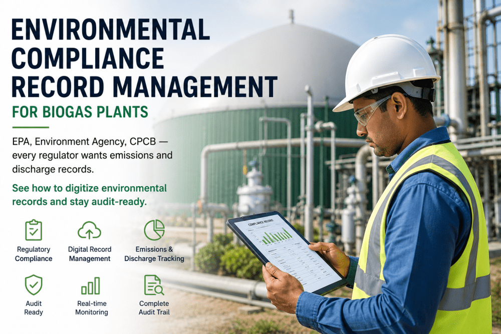 Environmental Compliance Record Management for Biogas Plants