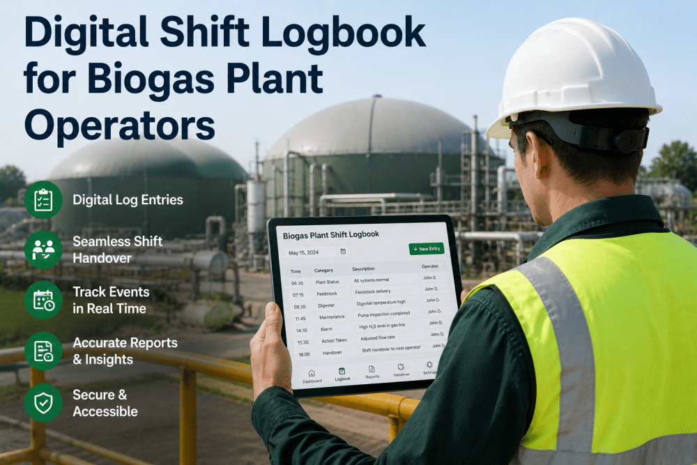 Digital Shift Logbook for Biogas Plant Operators