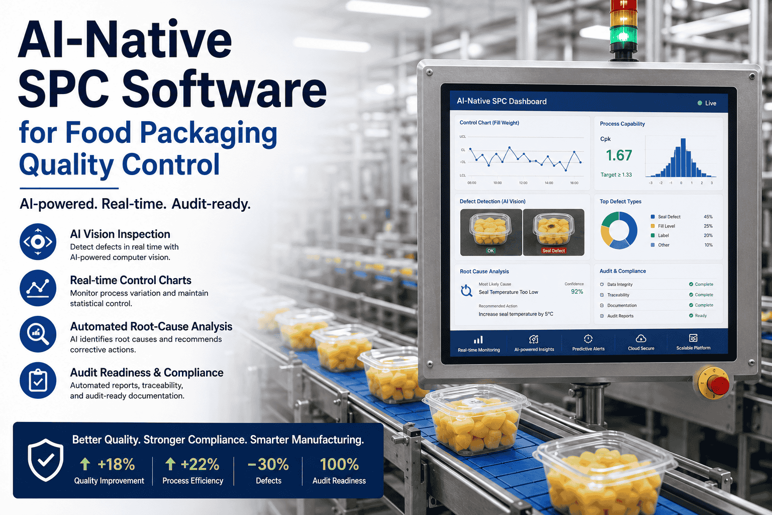AI-Native SPC Software for Food Packaging Quality Control