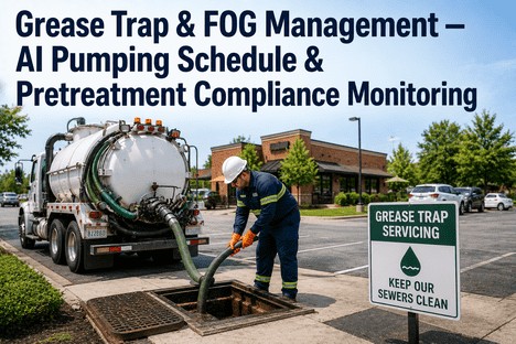 Grease Trap & FOG Management — AI Pumping Schedule & Pretreatment ...
