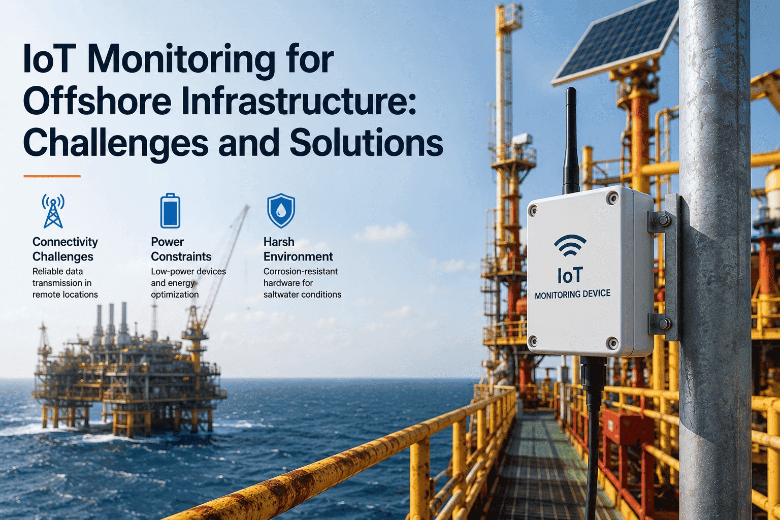 IoT Monitoring for Offshore Infrastructure: Challenges and Solutions
