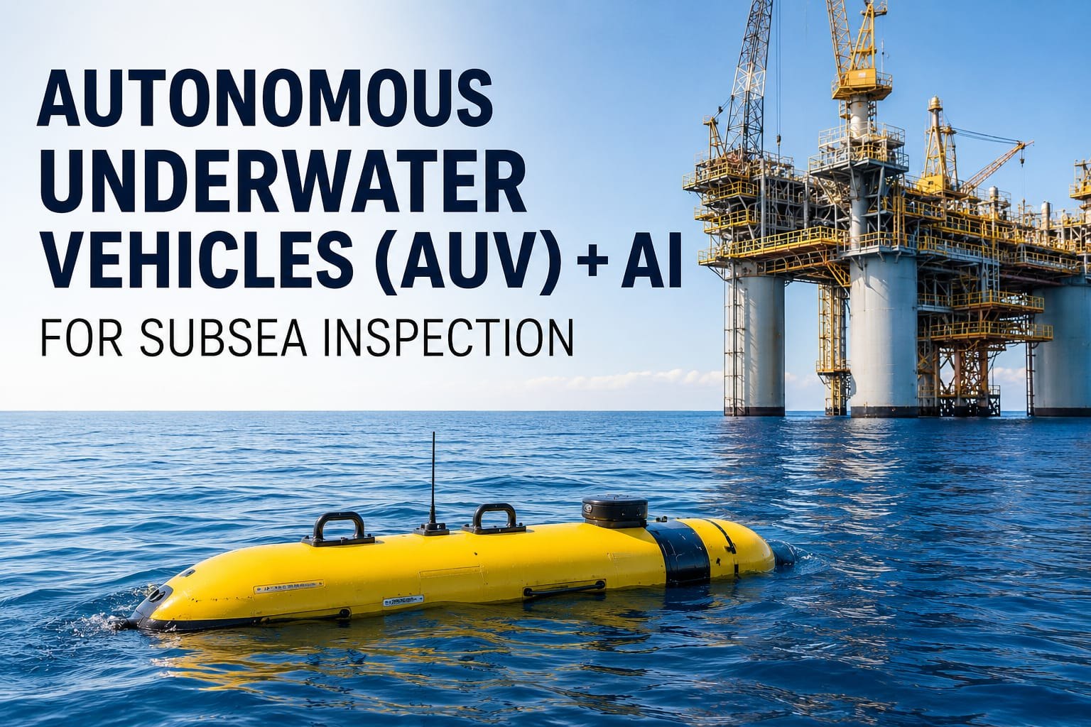Autonomous Underwater Vehicles (AUV) + AI for Subsea Inspection