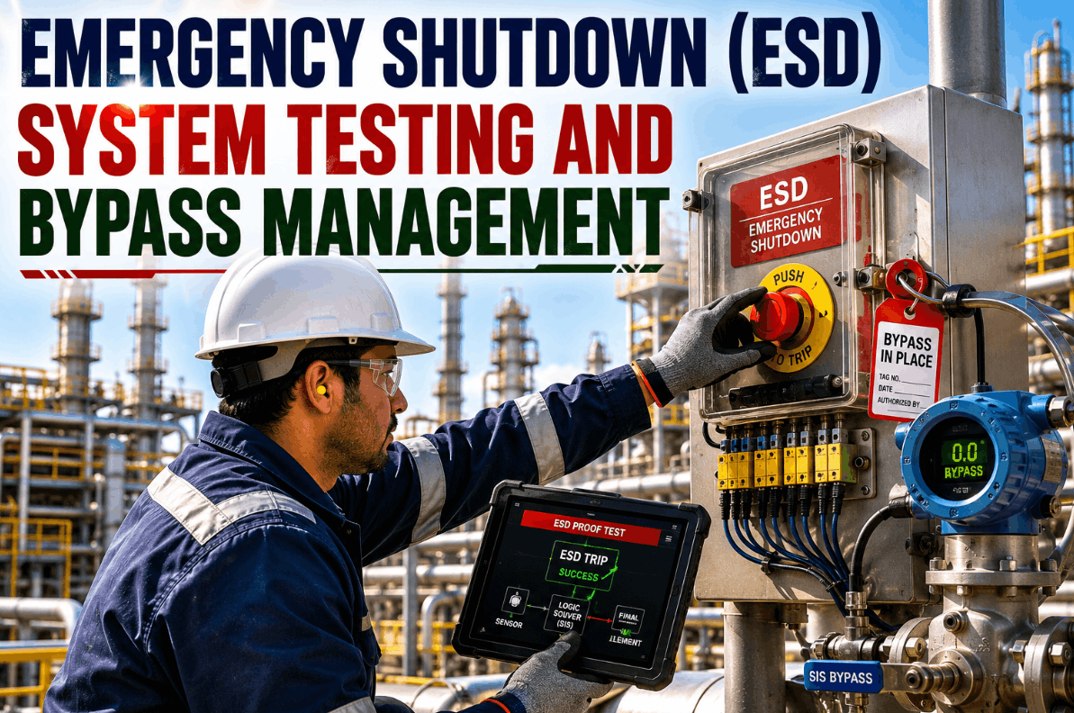 Emergency Shutdown ESD System Testing and Bypass Management