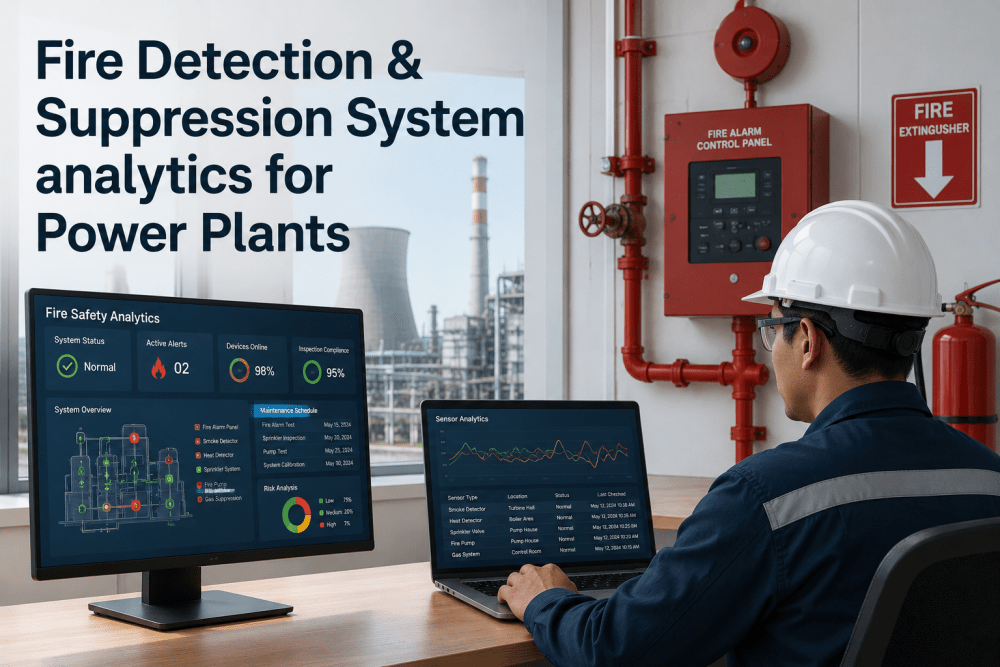 Fire Detection & Suppression System analytics for Power Plants