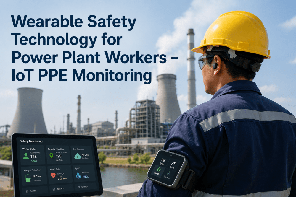 Wearable Safety Technology for Power Plant Workers – IoT PPE Monitoring