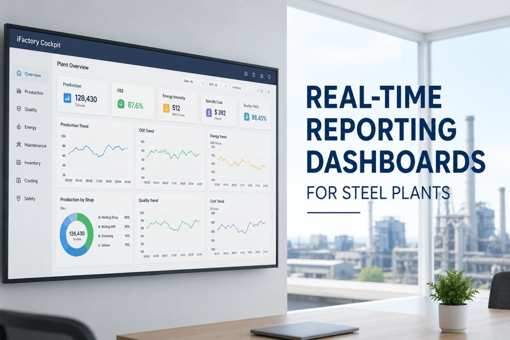 Real-Time Reporting Dashboards for Steel Plants