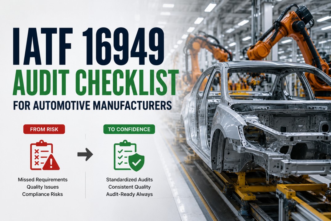 IATF 16949 Audit Checklist for Automotive Manufacturers