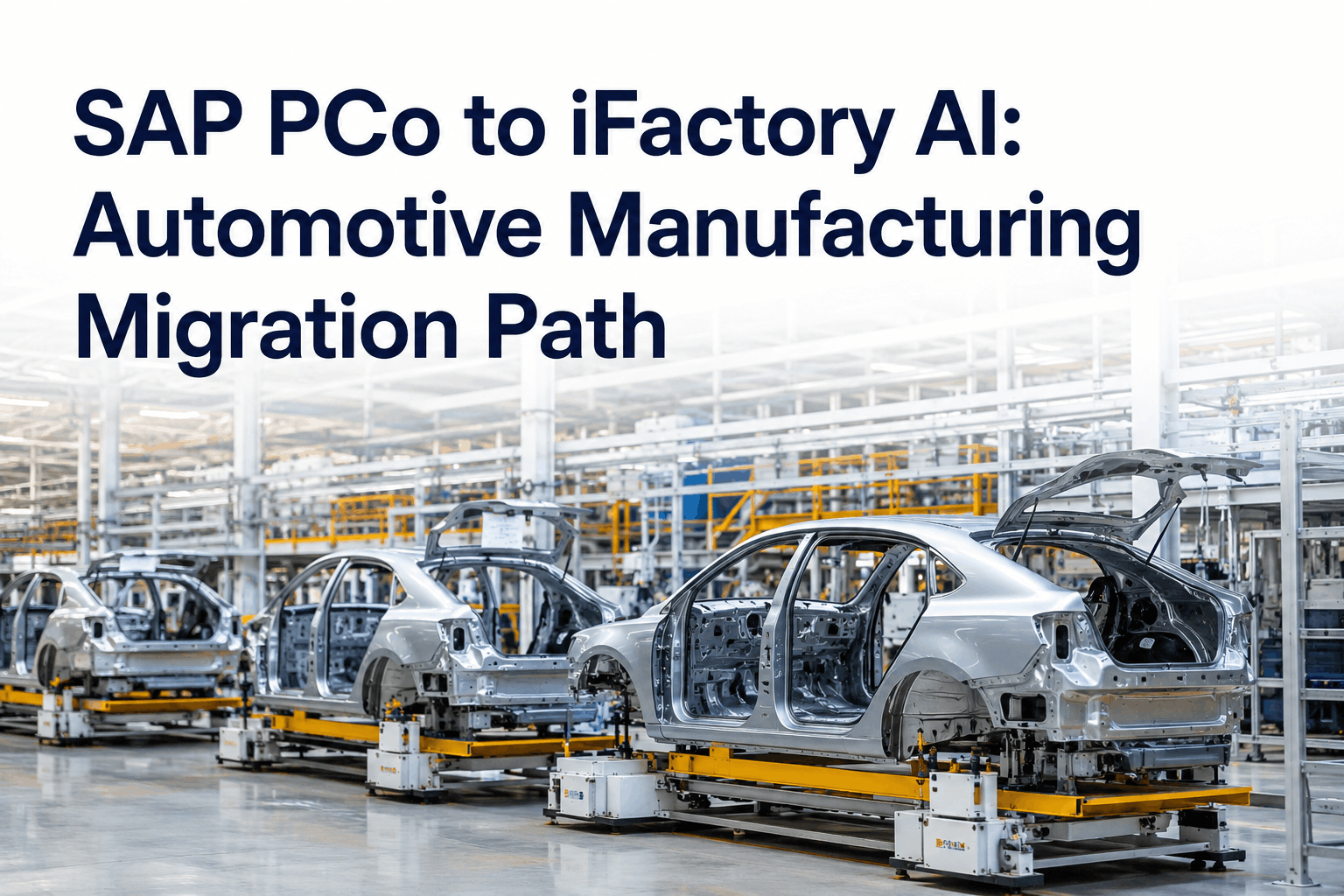 SAP PCo to iFactory AI: Automotive Manufacturing Migration Path
